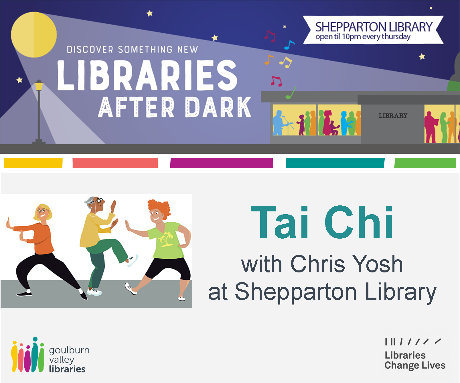 Libraries After Dark - Tai Chi at Shepparton Library - Greater ...