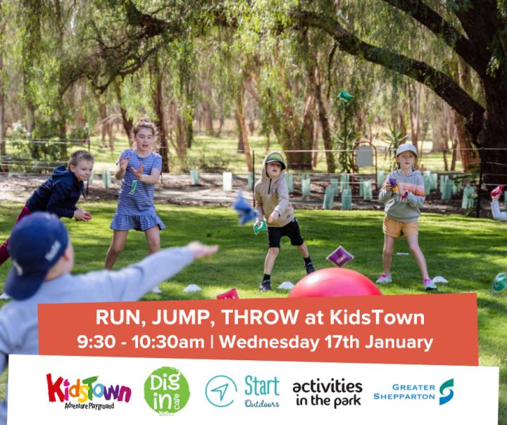 Run, Jump & Throw at KidsTown - Greater Shepparton City Council