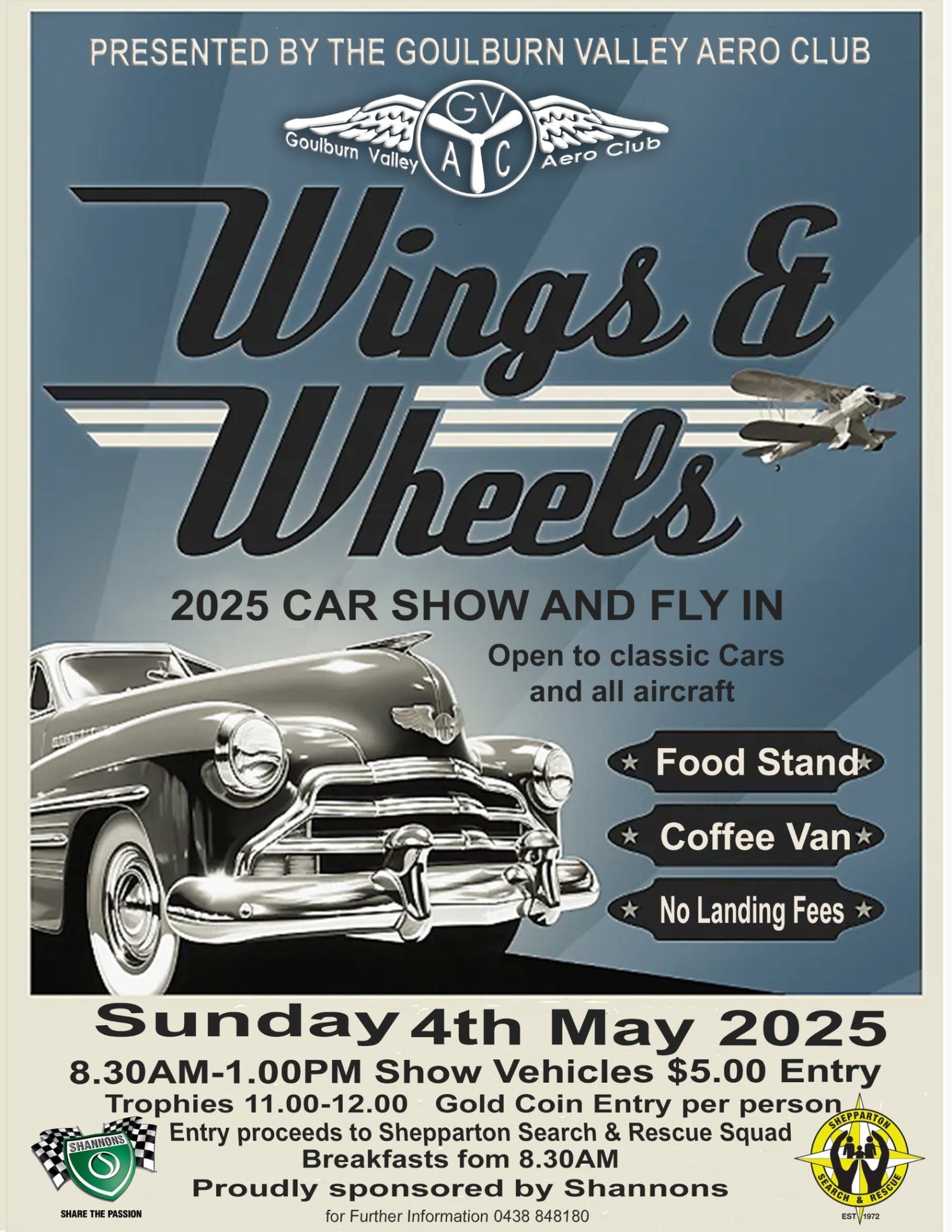 Wings and Wheels 2025 Car Show and Fly In - Greater Shepparton City Council