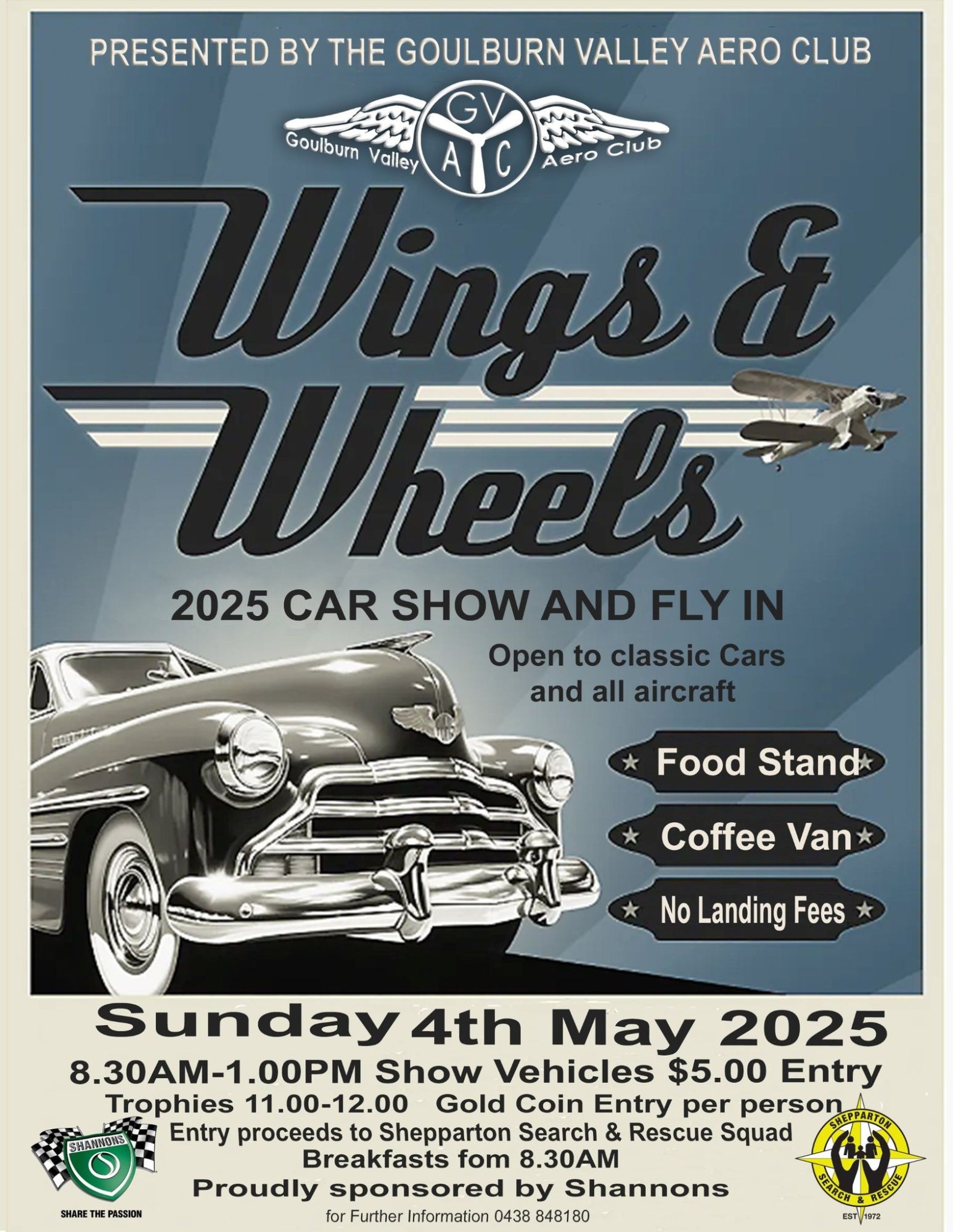 Wings and Wheels 2025 Car Show and Fly In - Greater Shepparton City Council