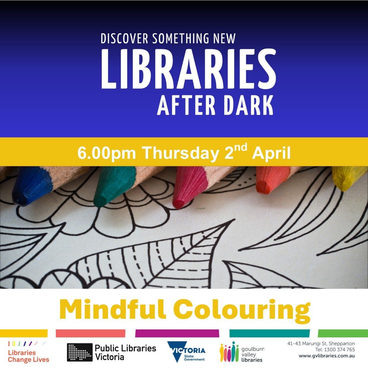 Mindful Colouring for Adults at Shepparton Library - Greater Shepparton ...