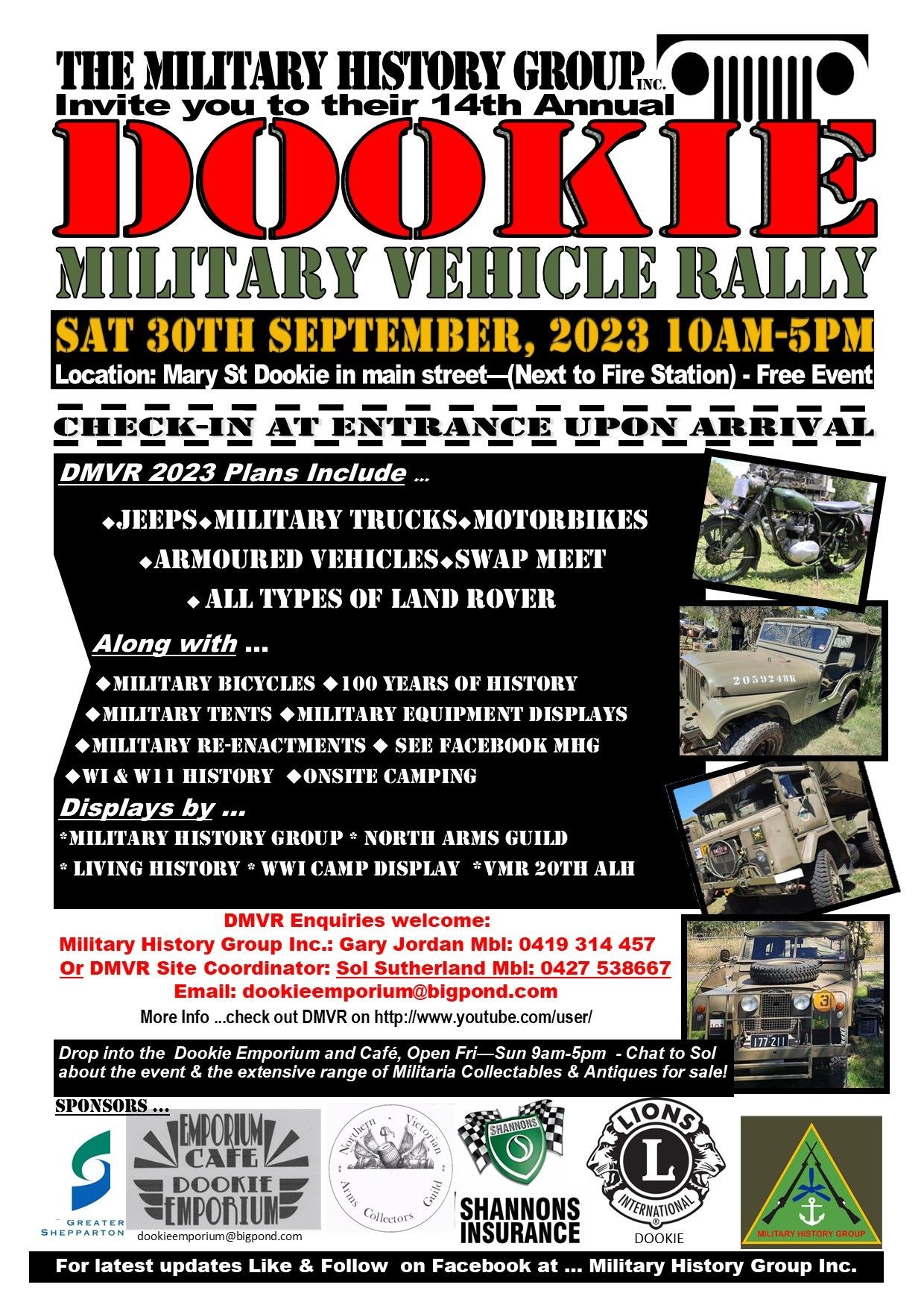 Dookie Military Vehicle Rally - Greater Shepparton City Council