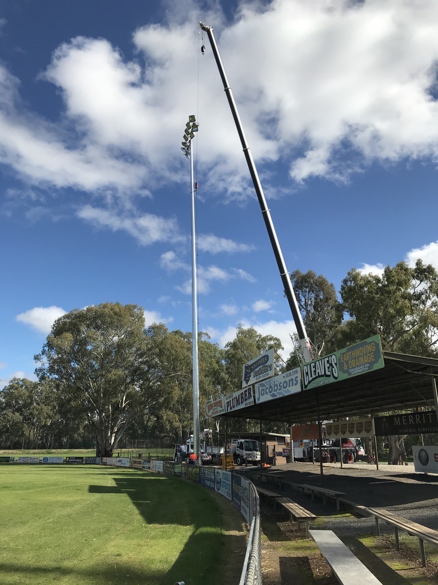 Princess Park floodlighting begins - Greater Shepparton City Council