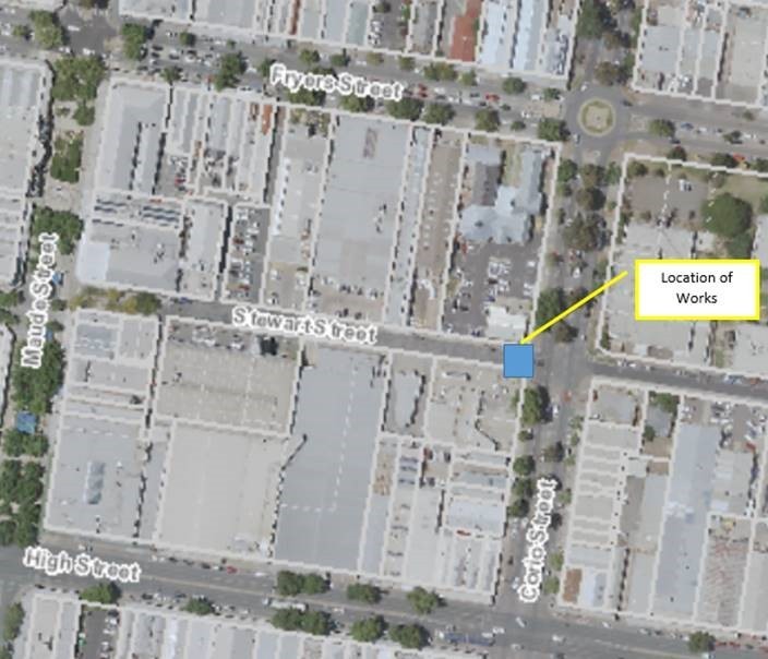 Roadworks Stewart Street and Corio Street, Shepparton (17-28 May, 2021 ...