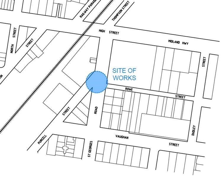 Roadworks Purcell Street and St Georges Road, Shepparton (2 June – 16 ...