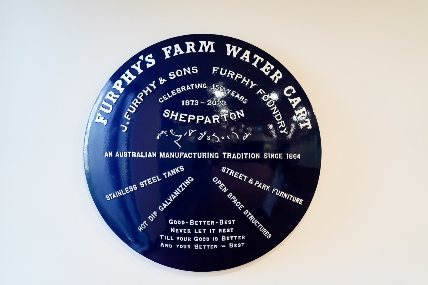 Gifting of the Furphy family tank end to Council - Greater Shepparton ...